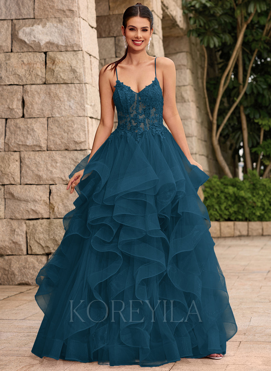 Ink Blue Prom Dresses – KOREYILA